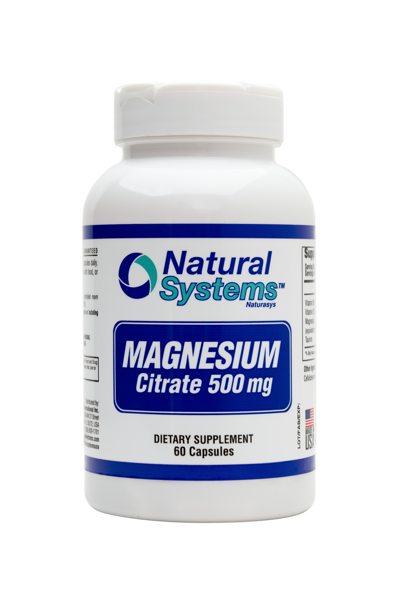 Natural Systems Citrato de Magnesio | Apoyo Energético, Nervioso y Muscular